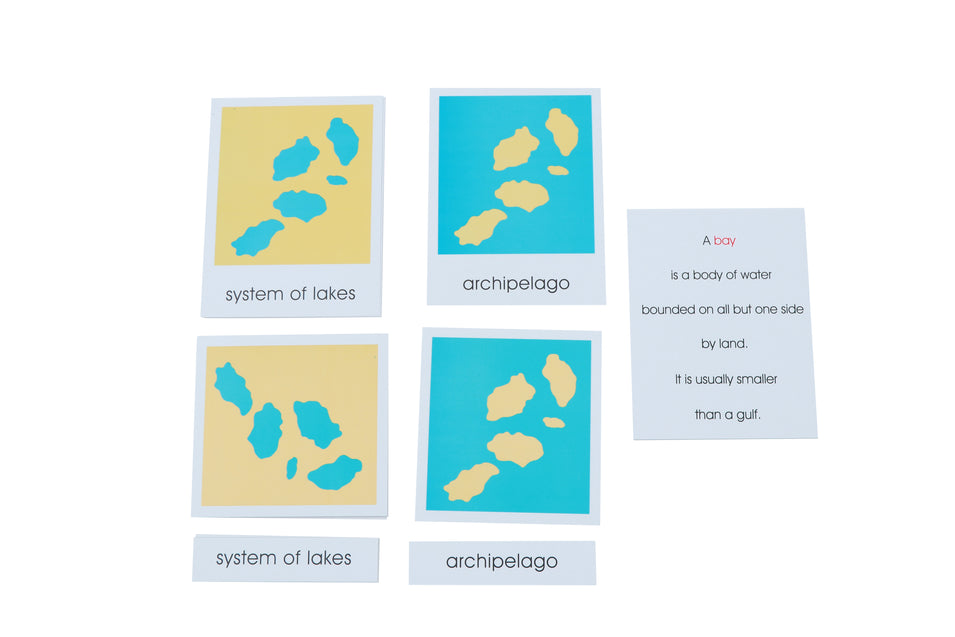 Tarjetas de Accidentes geográficos: Set 1 y Set 2 (solamente tarjetas ...
